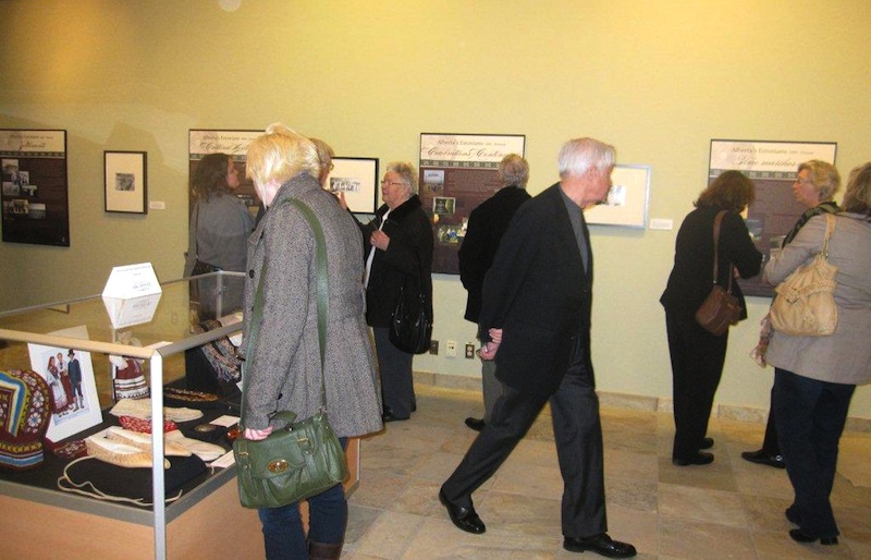 Estonian heritage display at the Provincial Archives of Alberta - Eesti Elu