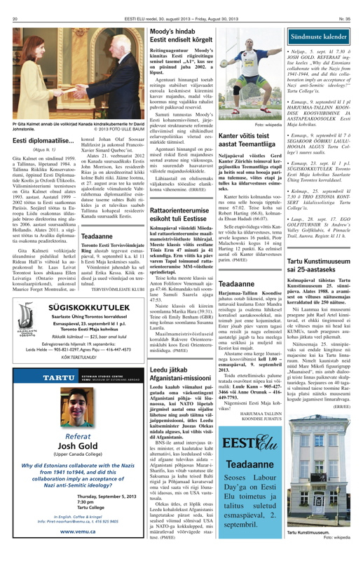Eesti Elu Nr. 35 - 30. august 2013 - Eesti Elu
