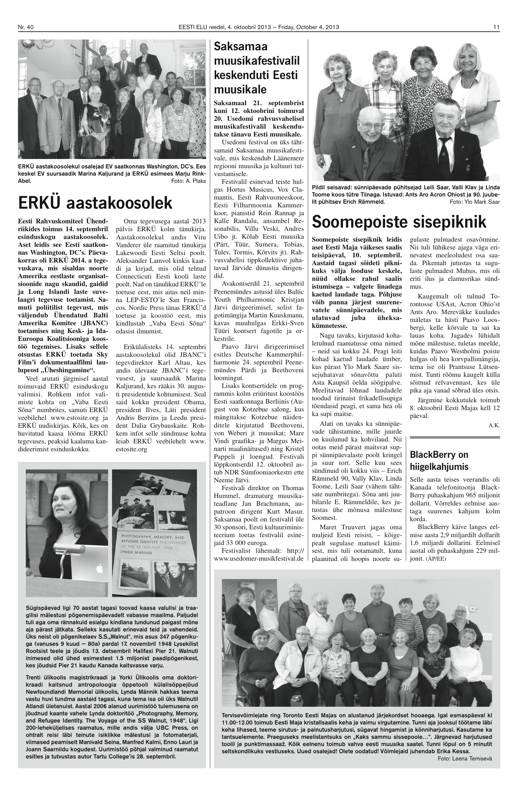 Eesti Elu Nr. 40 - 04. oktoober 2013 - Eesti Elu