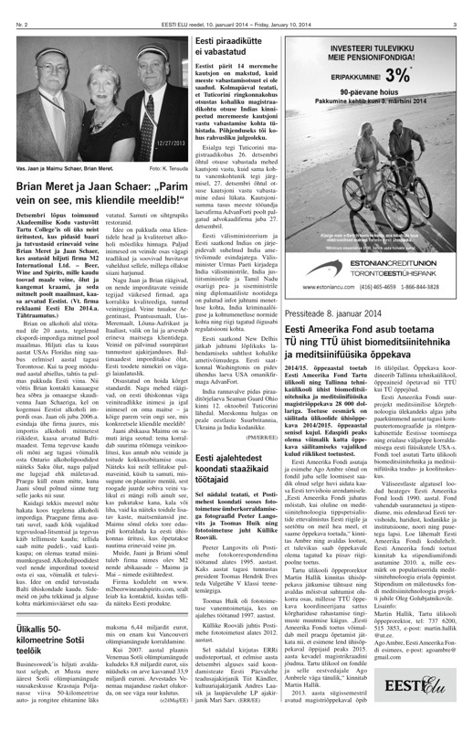 Eesti Elu Nr. 02 - 10. jaanuar 2014 - Eesti Elu