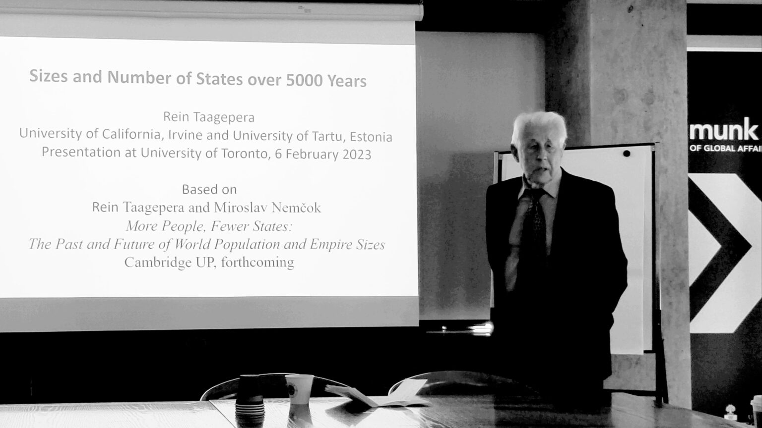 Professor Rein Taagepera: University of Toronto lecture “Size and ...
