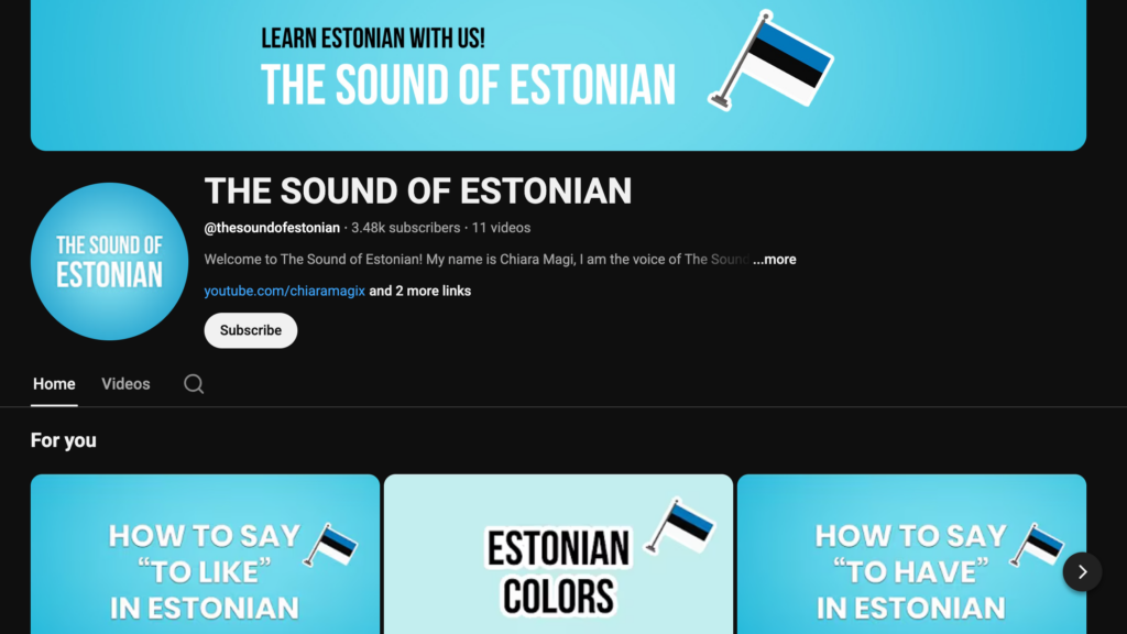 Video—Learn Estonian: Alphabet and Pronunciation - Eesti Elu